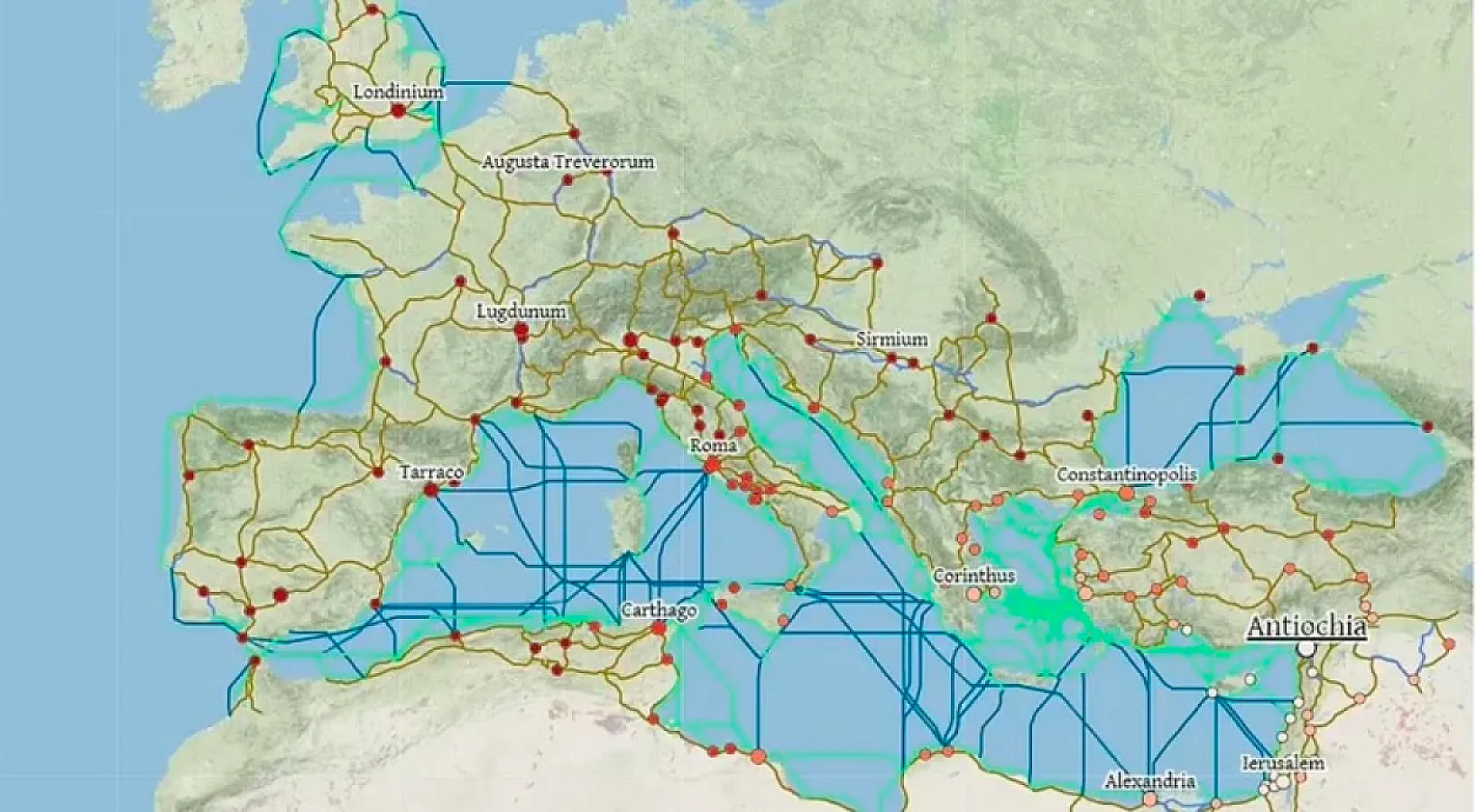 Google Maps antik dövr: Tarixçilər Qədim Romanın interaktiv xəritəsini ...